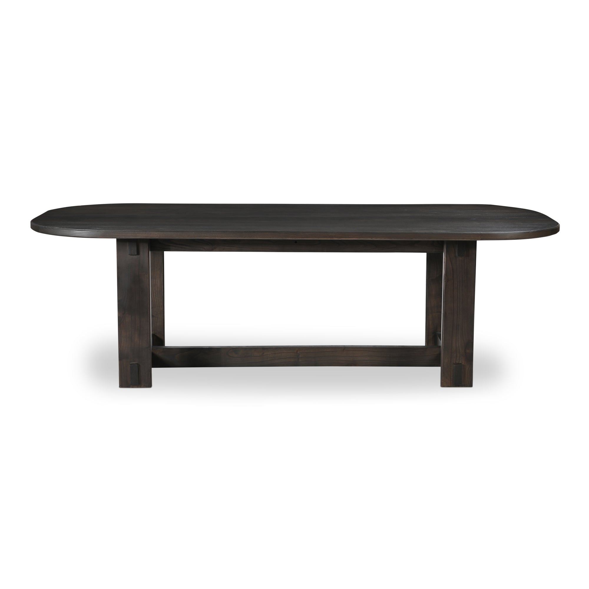 Elegant Oval Solid Wood Dining Table – Spacejoy