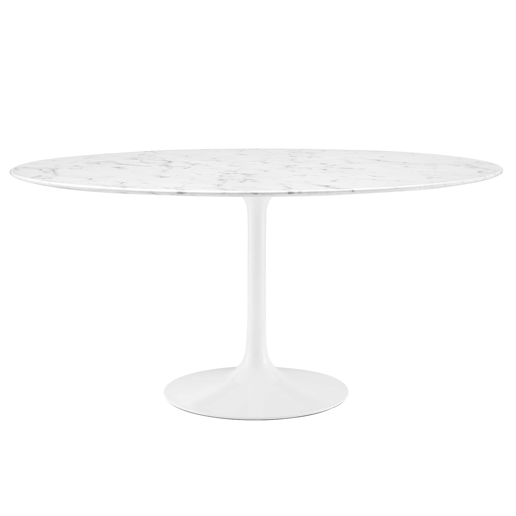 Luna 60" Round Resin Marble Dining Table – Spacejoy