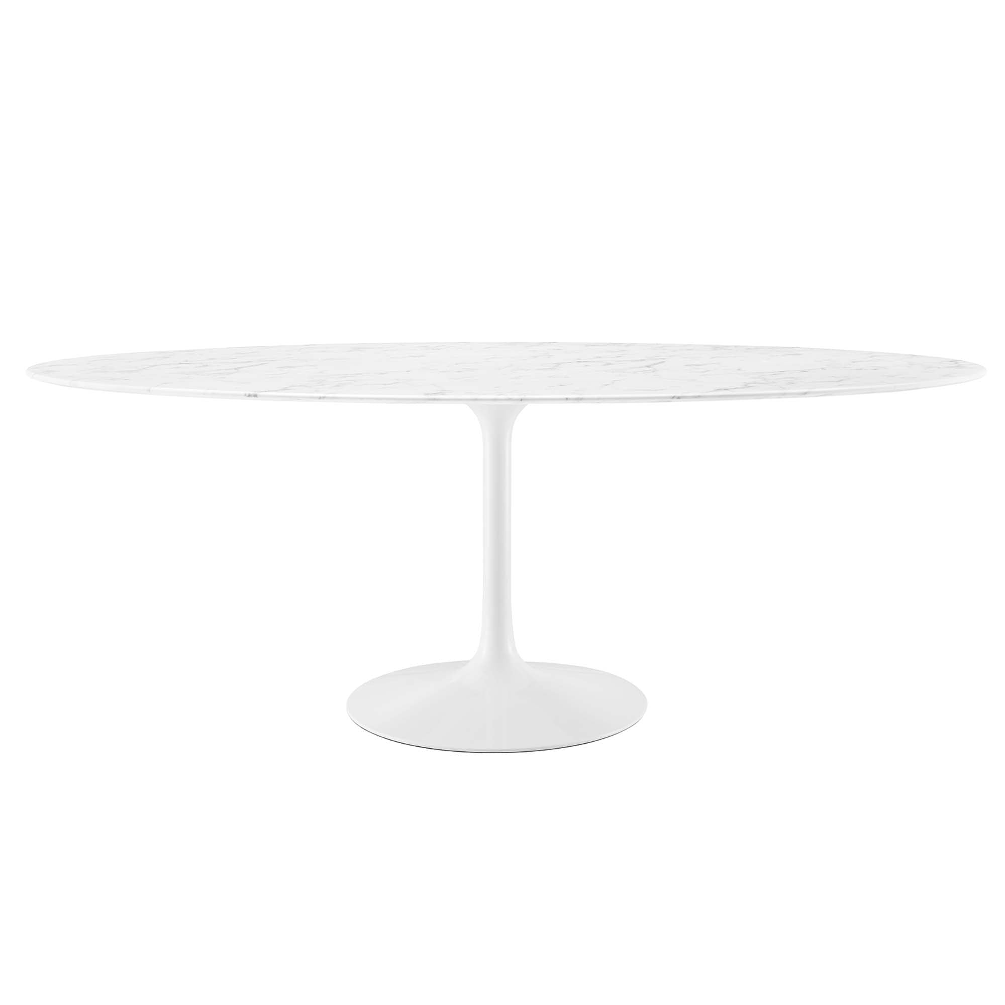 Luna 78" Oval Opulent Marble Dining Table – Spacejoy