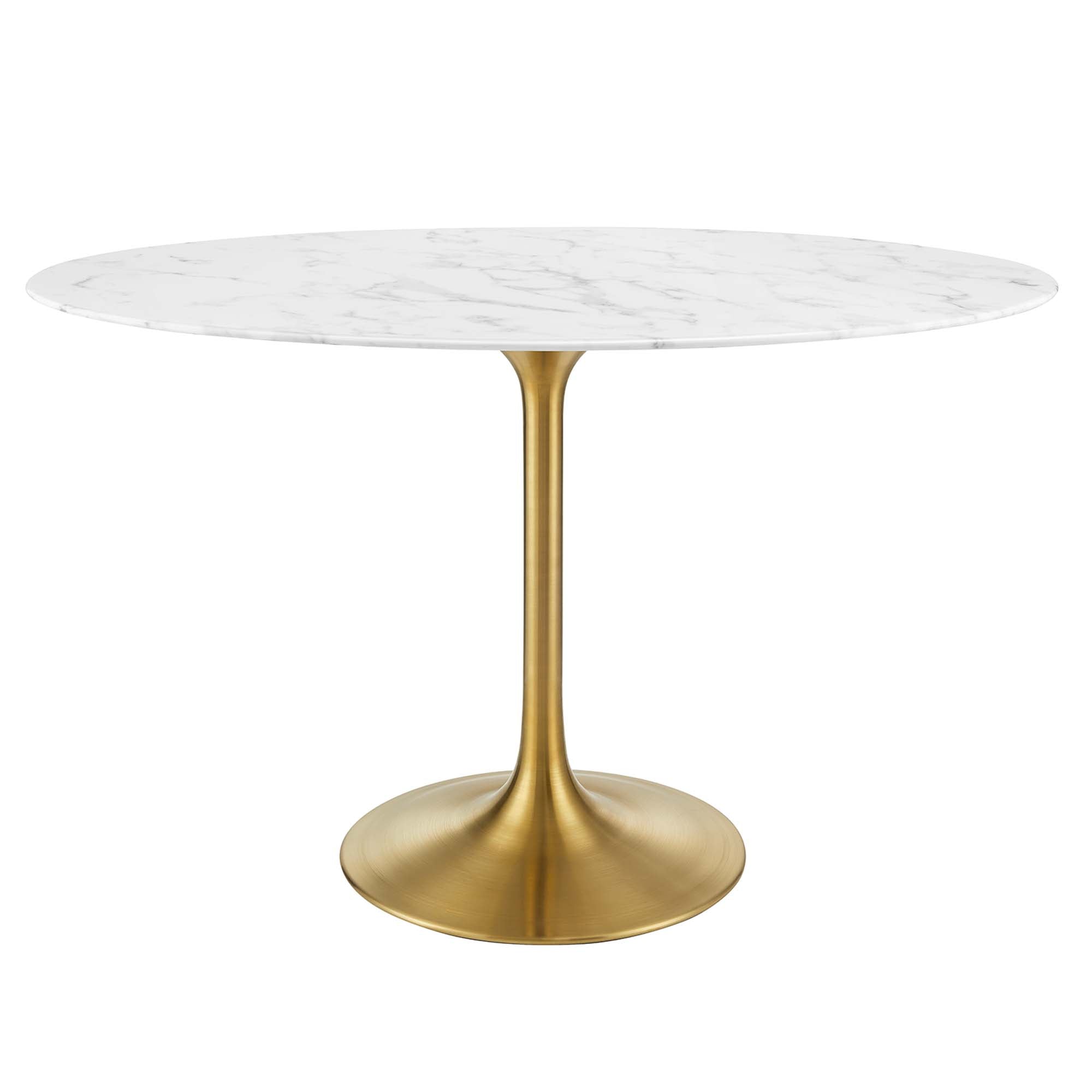 Lunar 48" Oval Optical Marble Dining Table – Spacejoy
