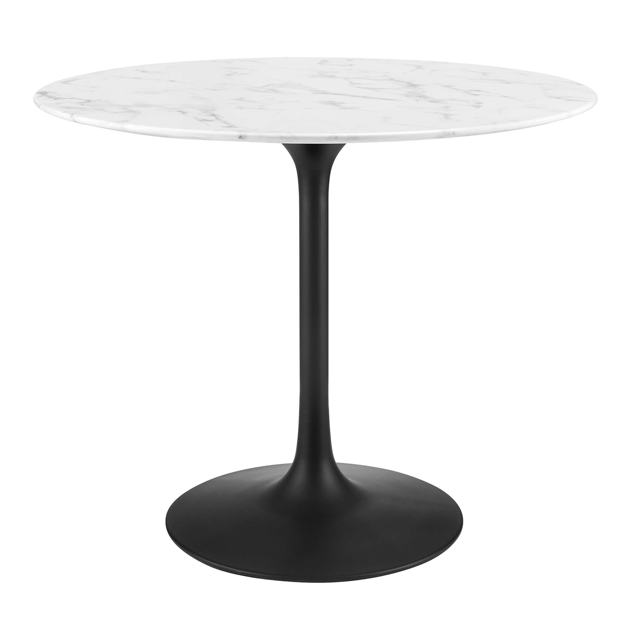 Luna 36" Round Replicate Marble Dining Table – Spacejoy