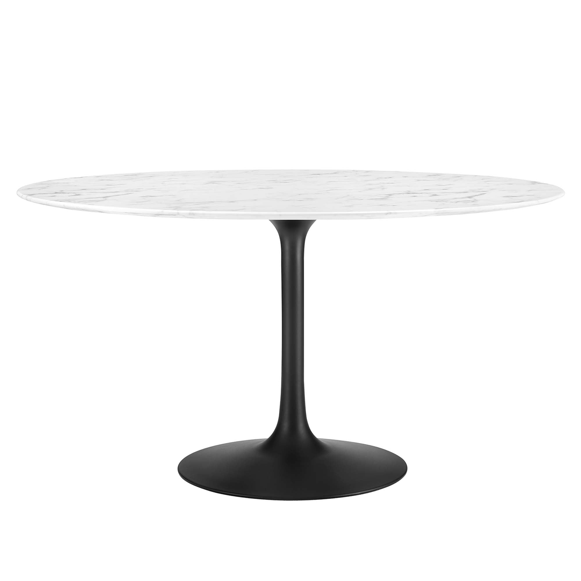 Luca 54" Round Replica Marble Dining Table – Spacejoy