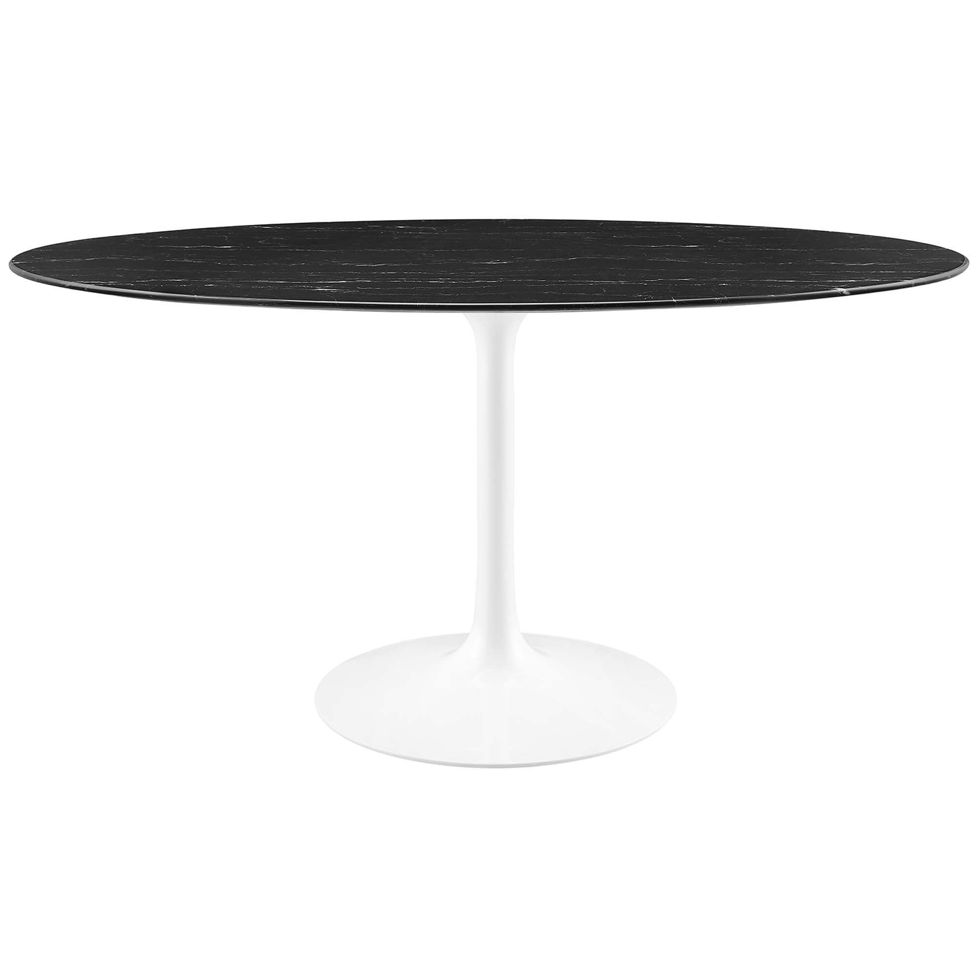 Luna 60" Oval Onyx Dining Table – Spacejoy