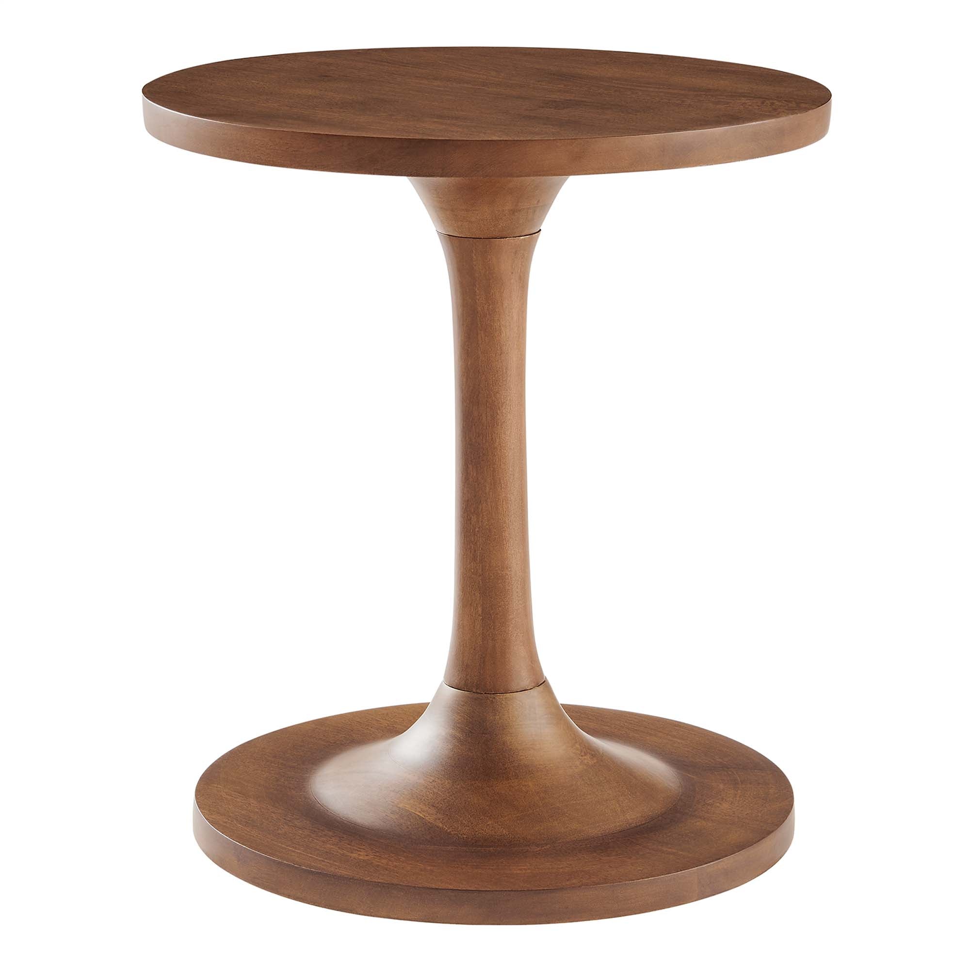 Luna Round Wood Side Table – Spacejoy