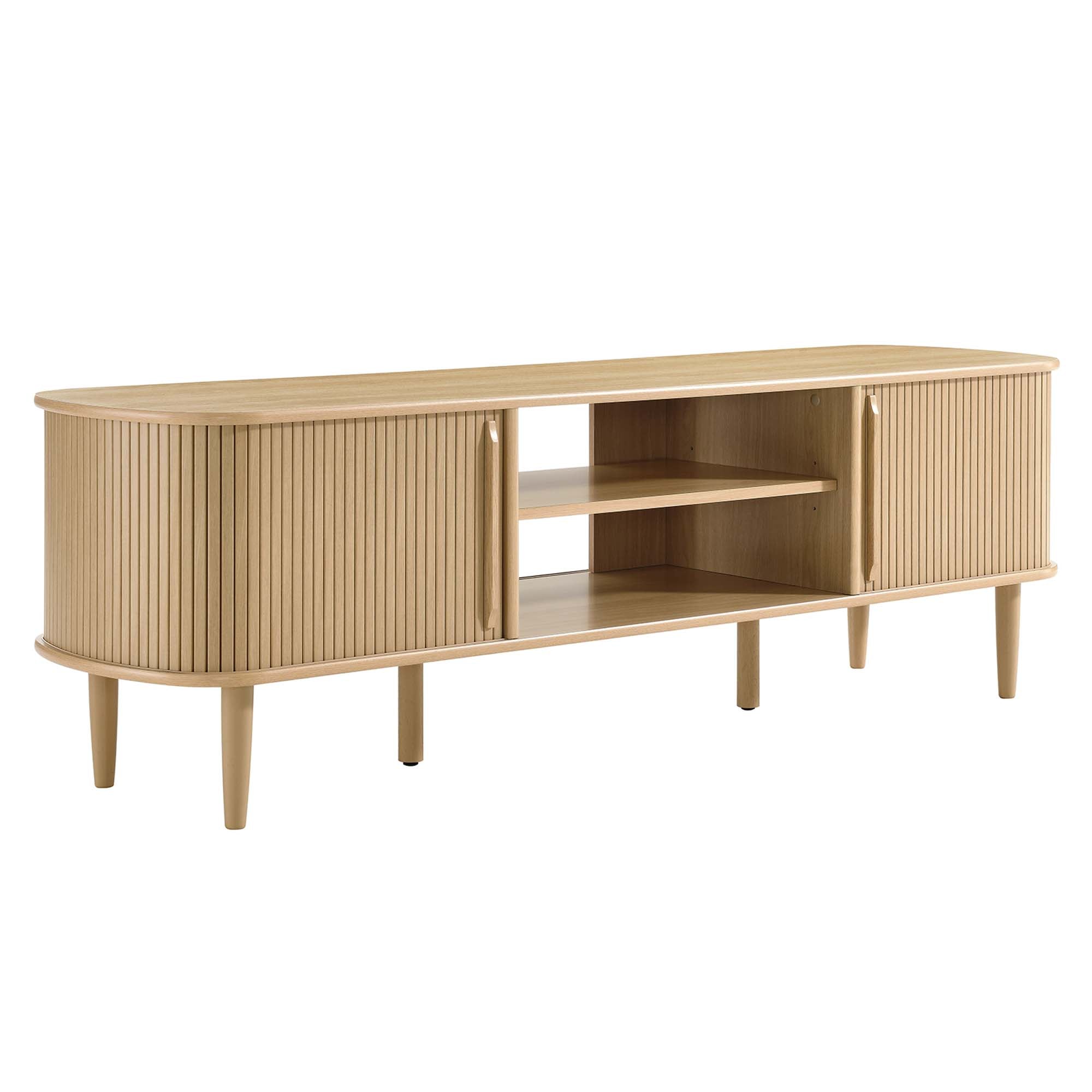 Contour 63" Wood Console – Spacejoy