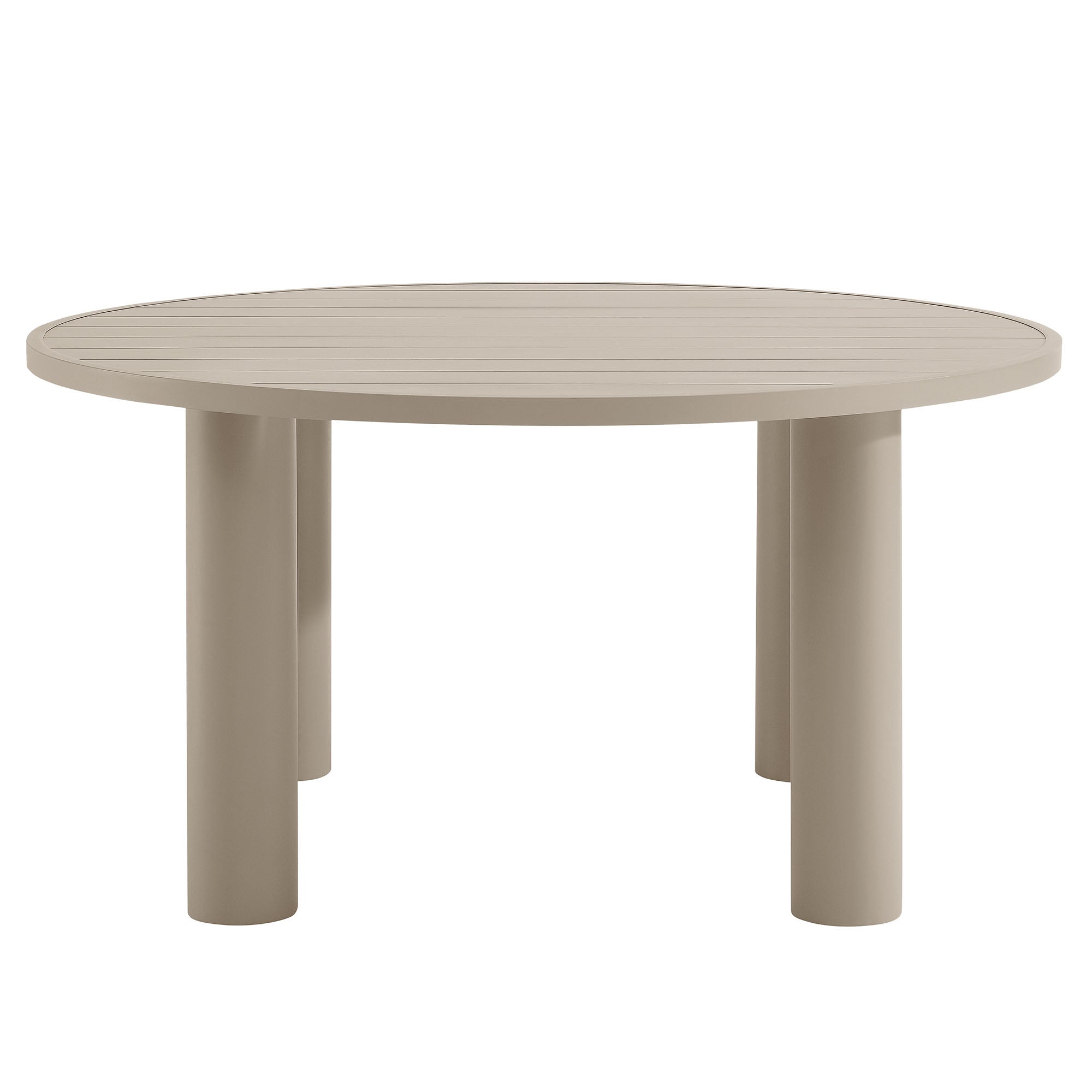 Neptune Outdoor Patio 60" Round Aluminum Dining Table – Spacejoy