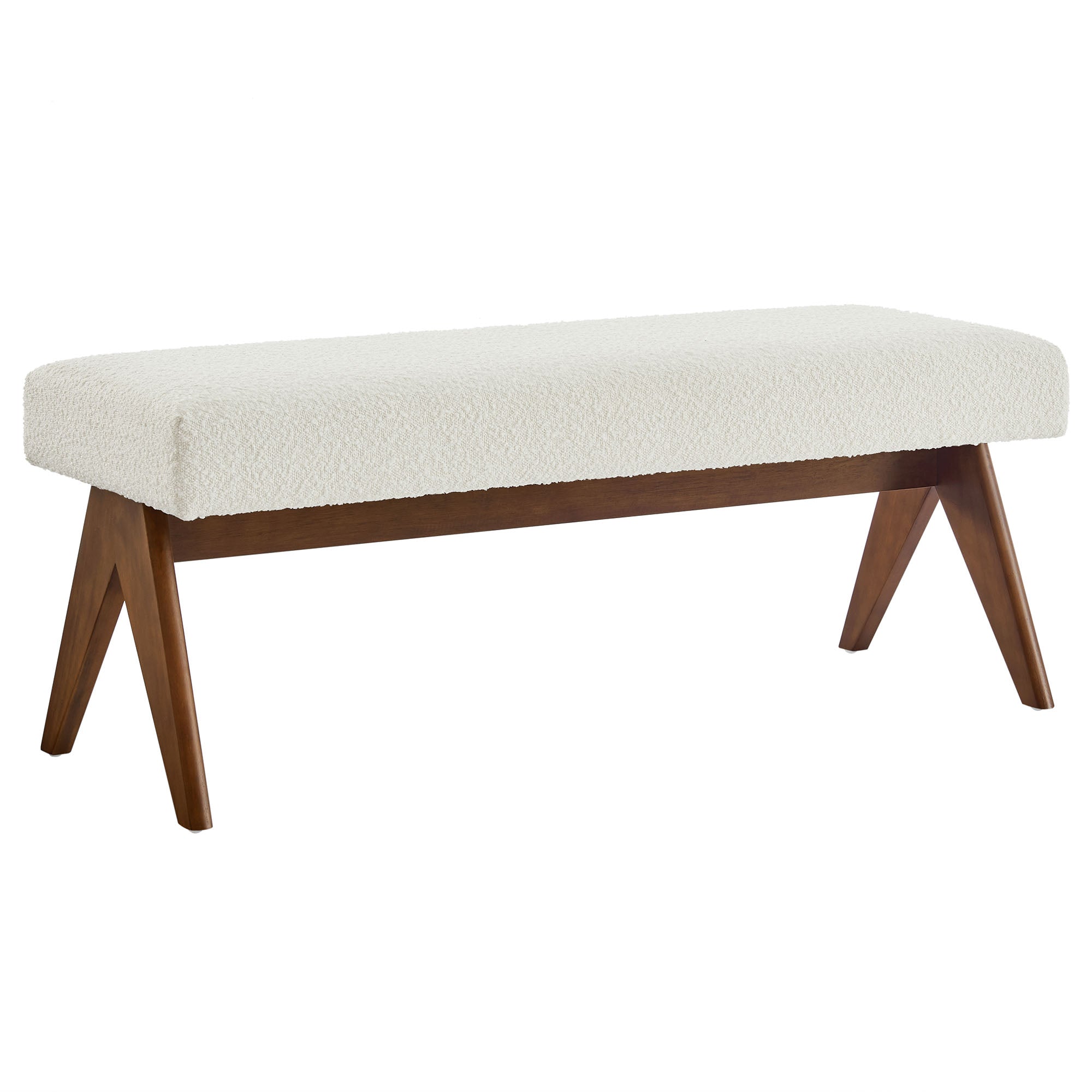 Lyra 47" Boucle Seating Bench – Spacejoy