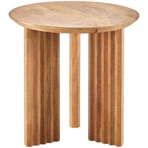 Minimalist Glam 18-inch Round End Table – Spacejoy