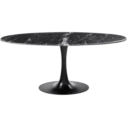 Luxurious Marble & Metal Dining Table – Spacejoy