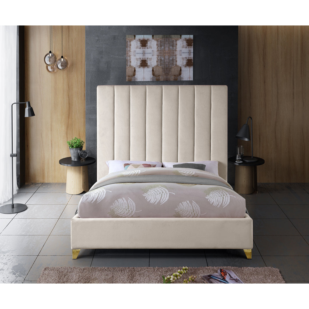 Sibert Tufted Upholstered Platform Bed Willa Arlo™ Interiors Color: Cr – Spacejoy