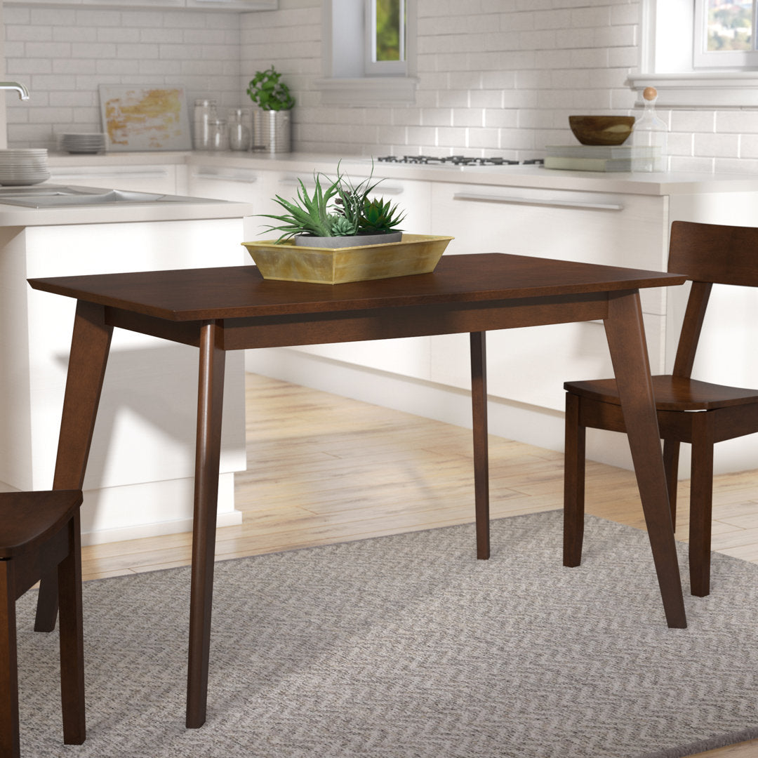 Bartlow 47.25" Rubberwood Solid Wood Dining Table Wade Logan® – Spacejoy