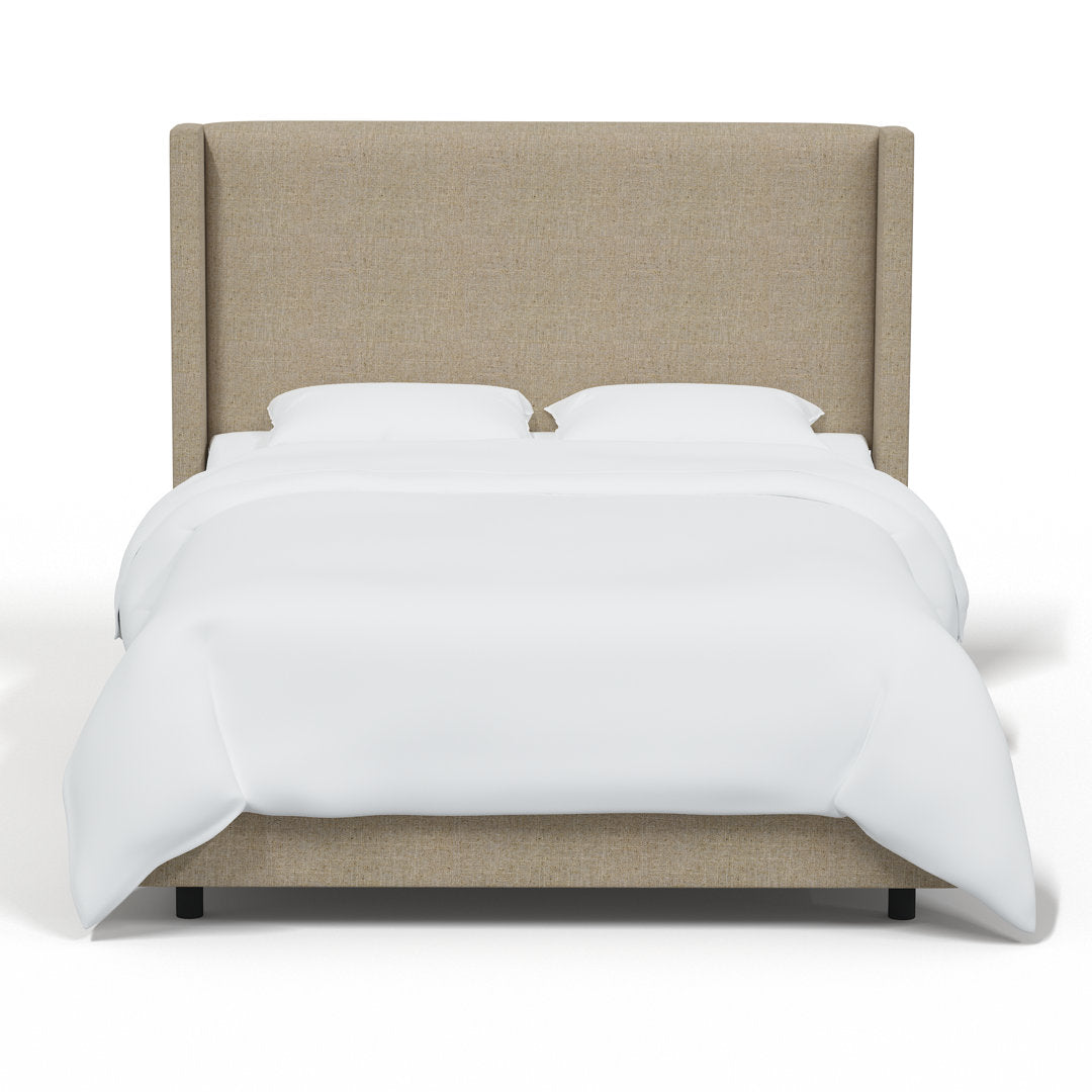 Hanson Upholstered Standard Bed Joss & Main Color: Classic Sandstone L – Spacejoy