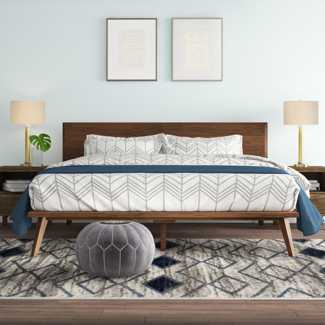 Migdalia Platform Bed Corrigan Studio® Size: King – Spacejoy