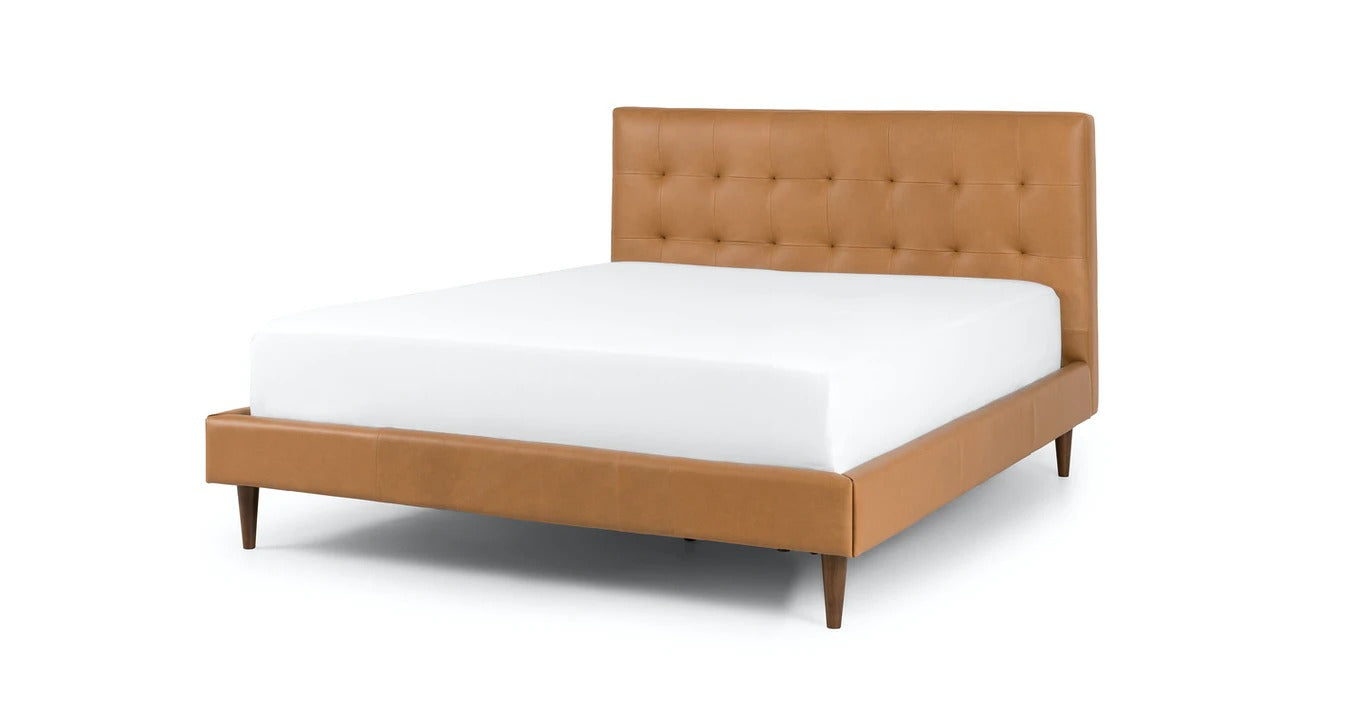 Sven Charme Tan Queen Bed – Spacejoy