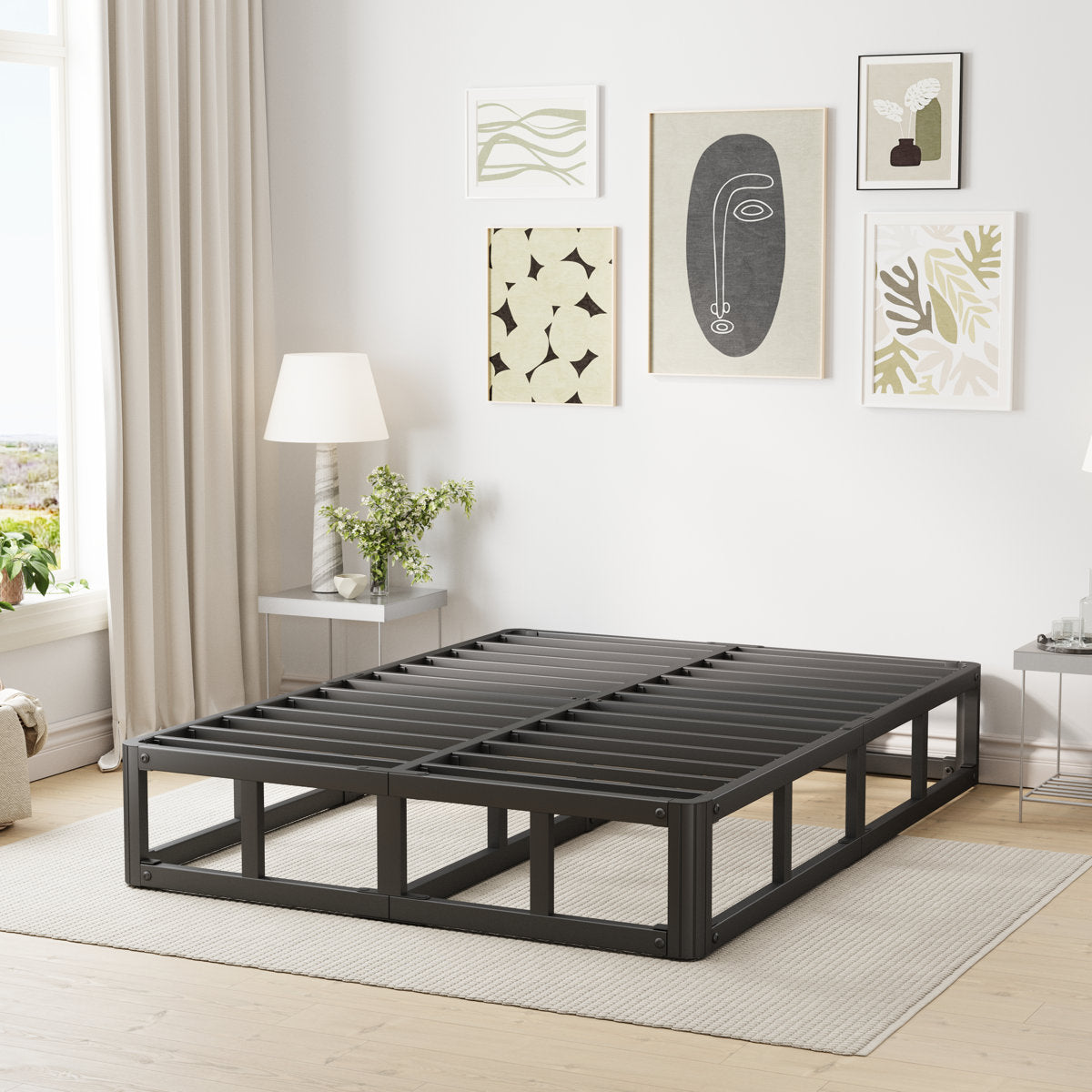 9" Metal Platform Bed Frame – Spacejoy