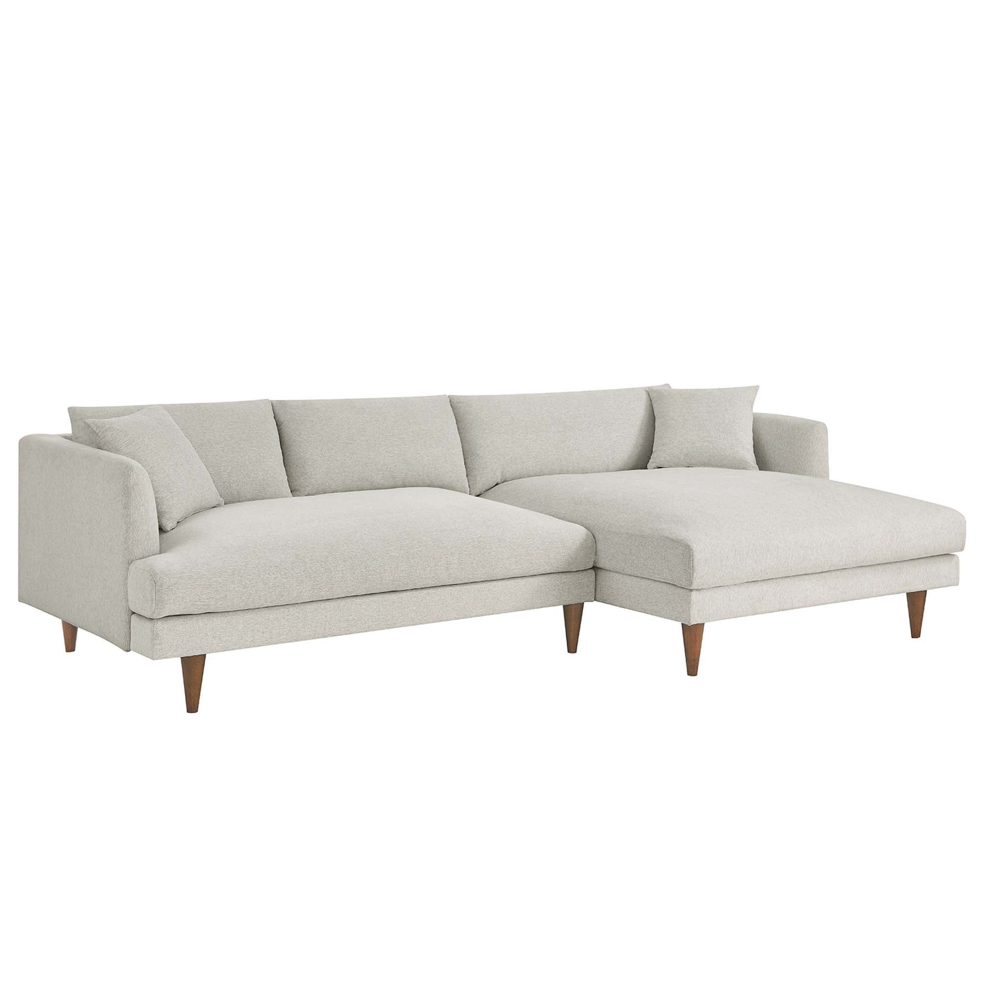 Zara Right-Facing Down Filled Overstuffed Sectional Sofa – Spacejoy