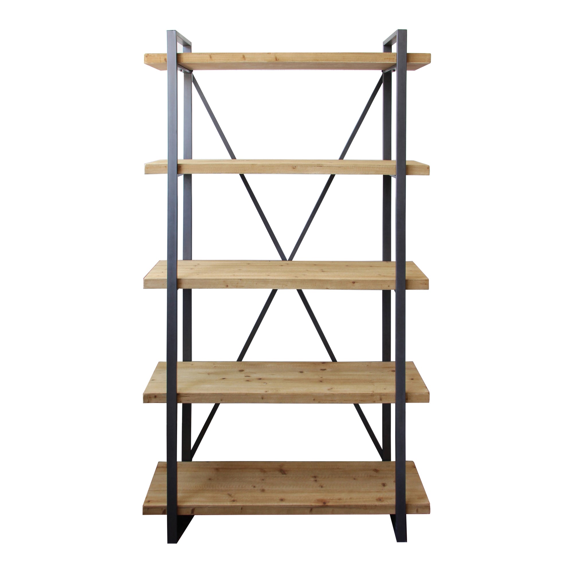 Industrial-Chic Multi-Level Display Shelf – Spacejoy