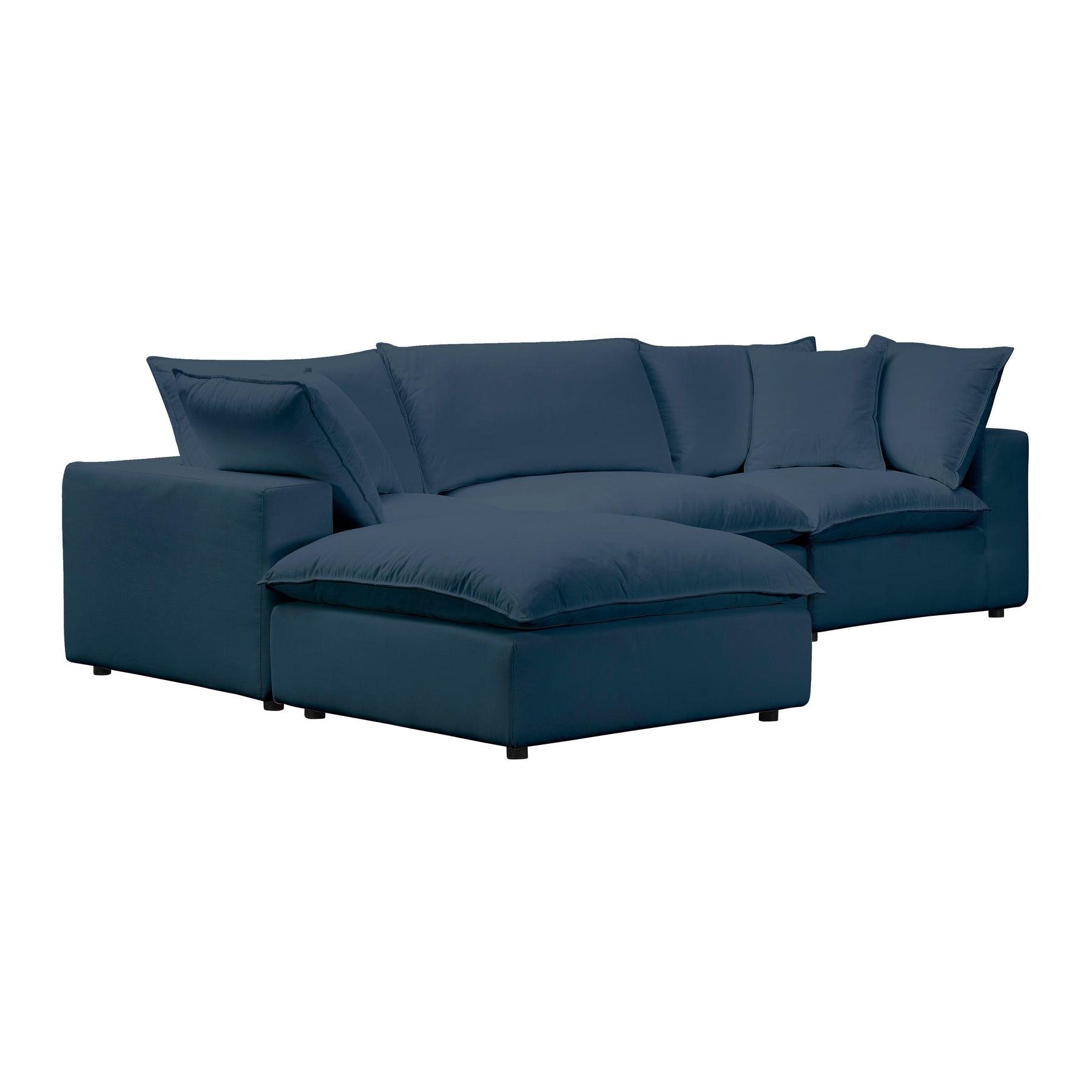 Lica Modular 4 Piece Sectional - Navy – Spacejoy