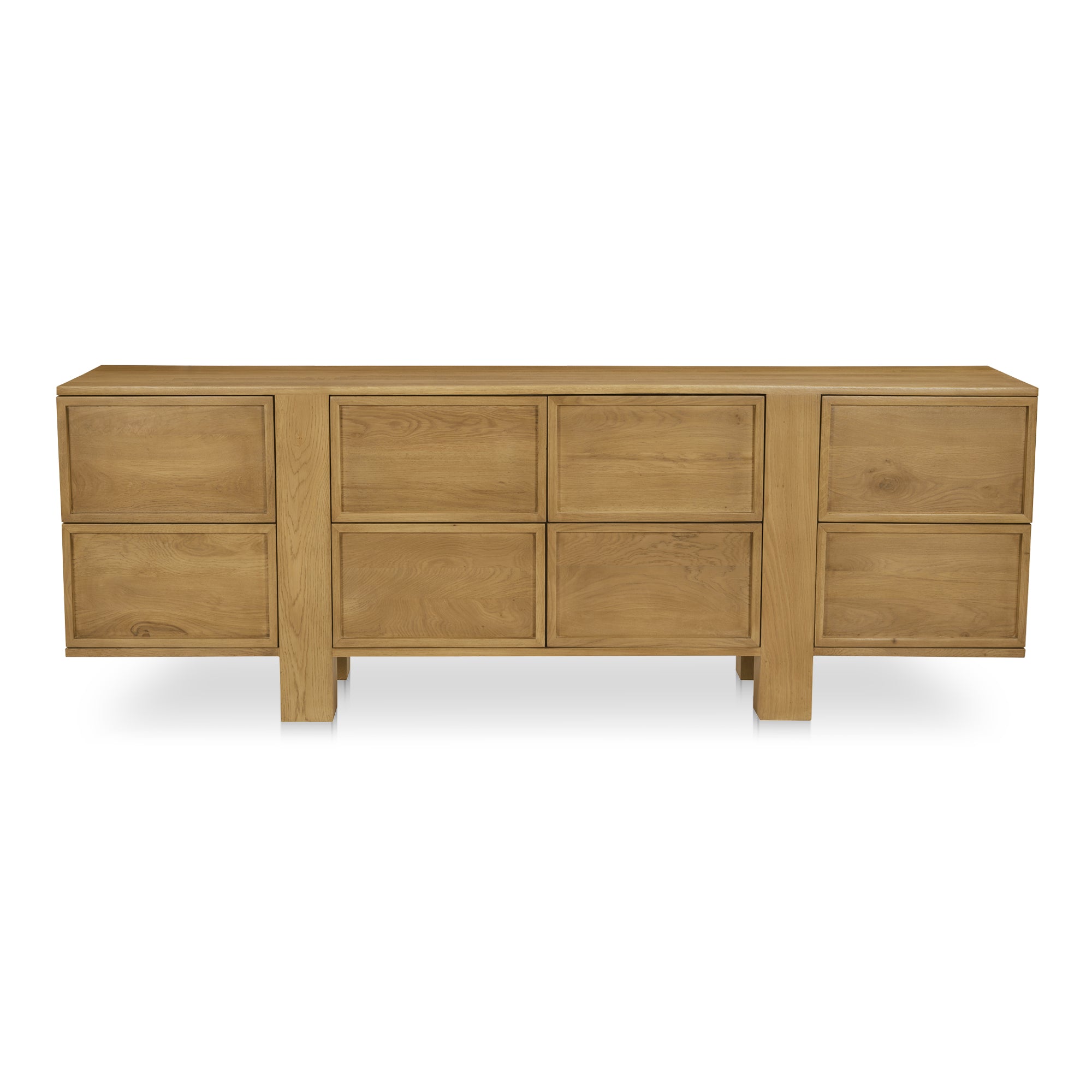 Modern Minimalist Tansu-Inspired 8-Drawer Oak Dresser – Spacejoy