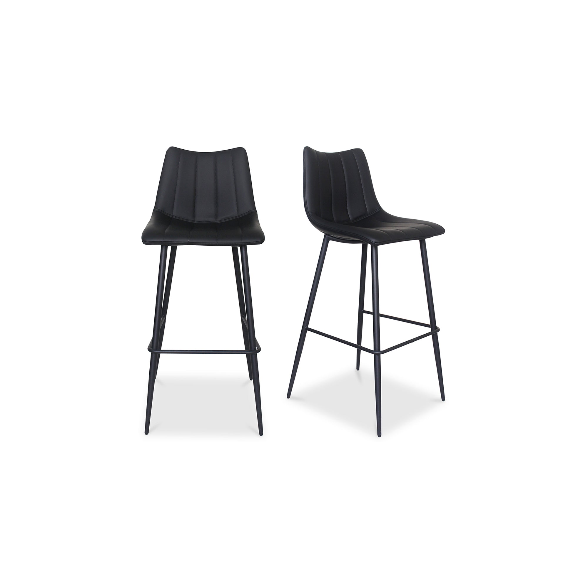 Nico Black Bar Stool - Set Of Two – Spacejoy