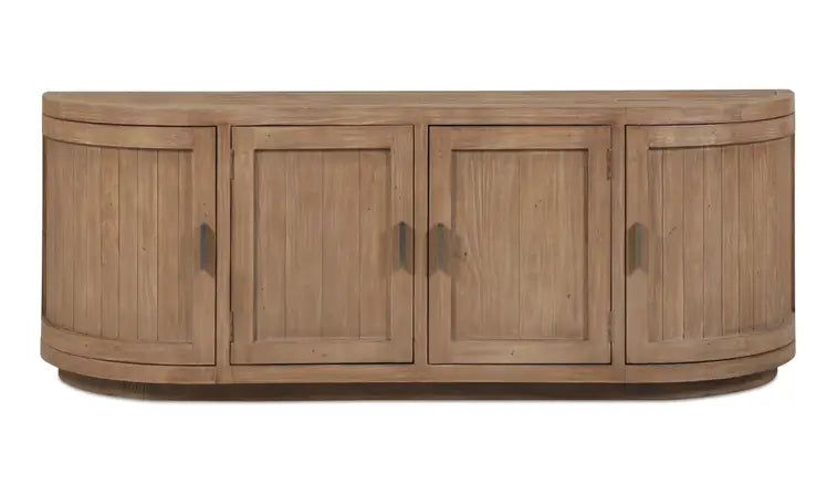 Arch wood media console – Spacejoy