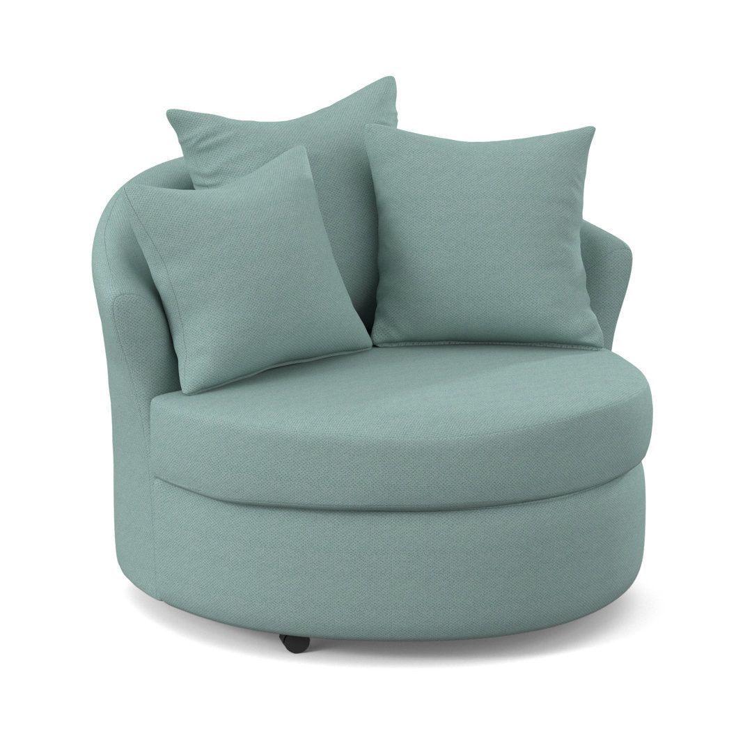 Alsup Barrel Chair Andover Mills™ Fabric: Morris Capri – Spacejoy