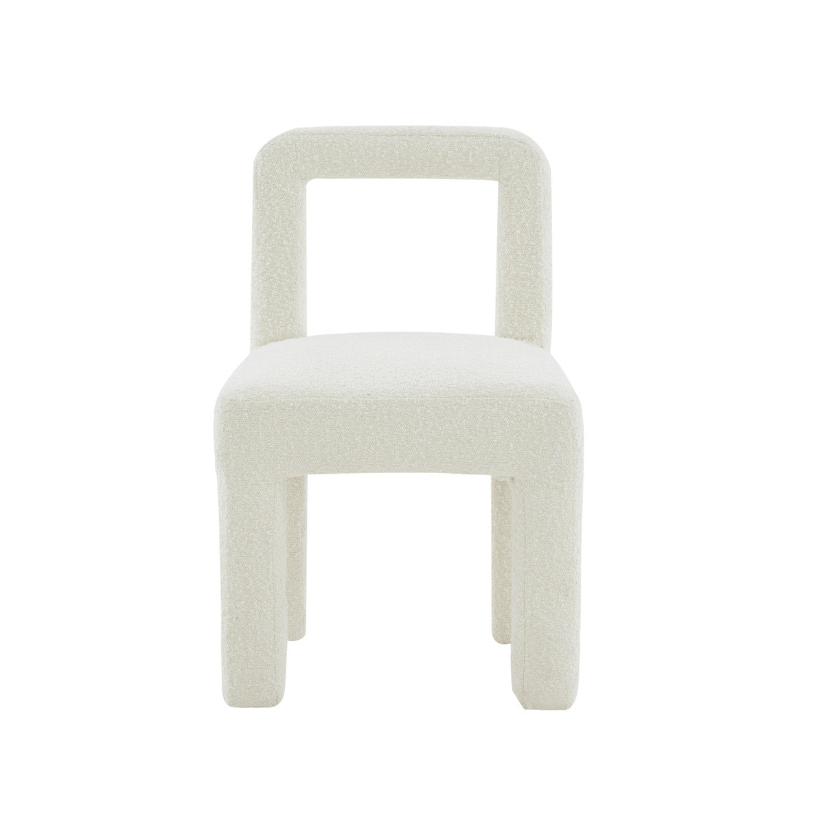 Cream Boucle Dining Chair – Spacejoy