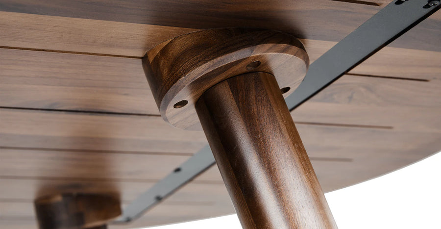 Seno Walnut 47" Round Dining Table – Spacejoy