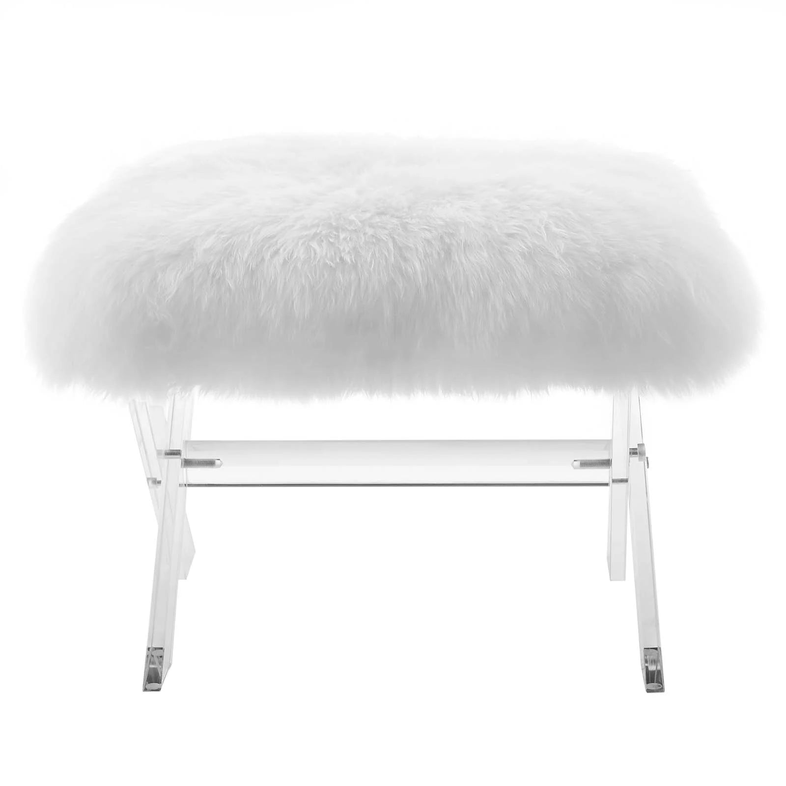 Tay Sheepskin Bench – Spacejoy