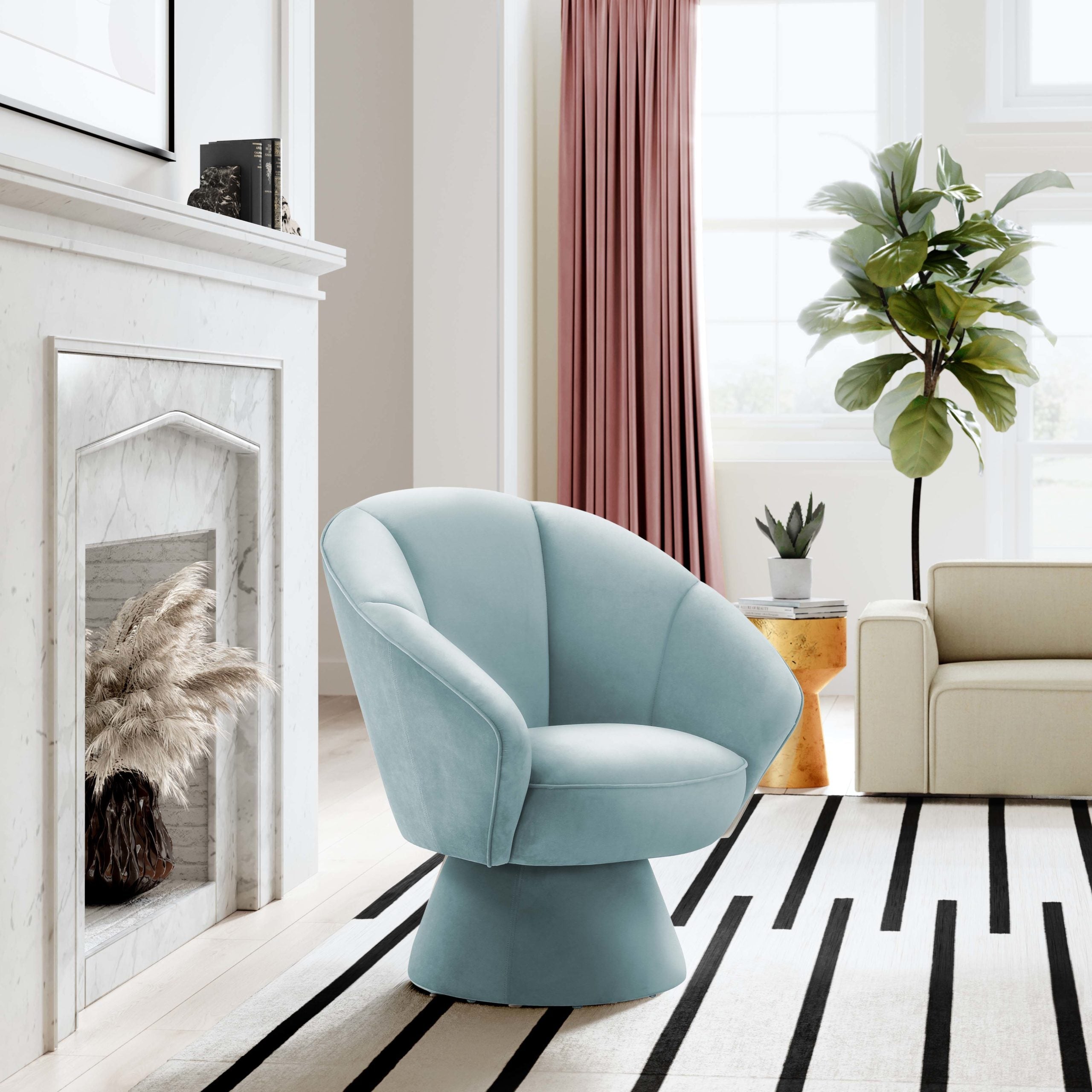 Light blue upholstered chair store